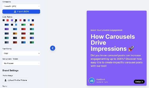 Carousel Generator for LinkedIn - Create Stunning LinkedIn Carousels