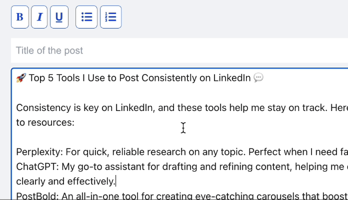 Postbold - Get more impressions on your LinkedIn Posts